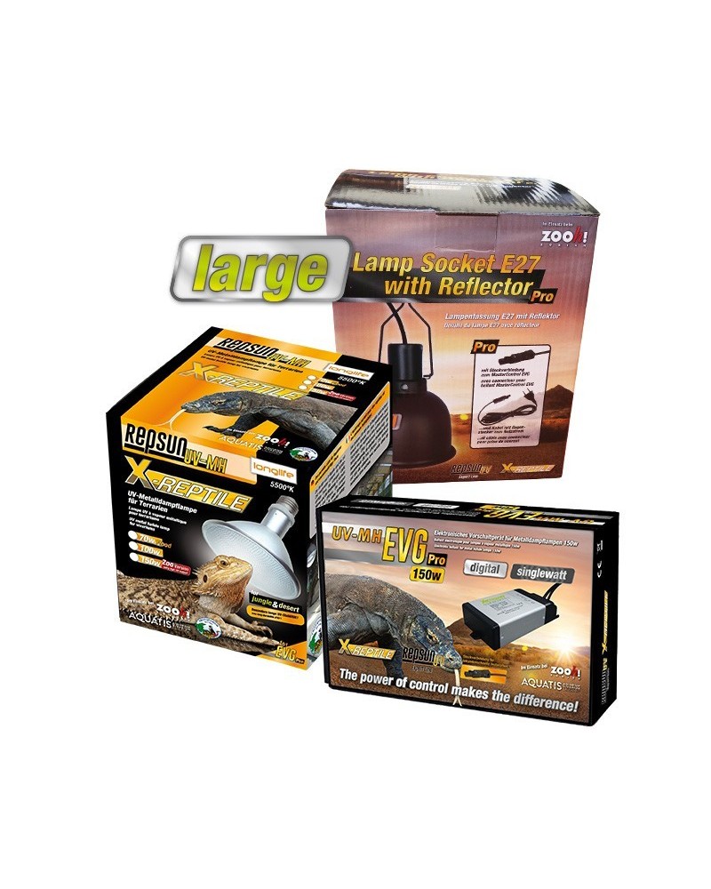 Komplettset UV-MH 150Watt FLOOD Hängefassung