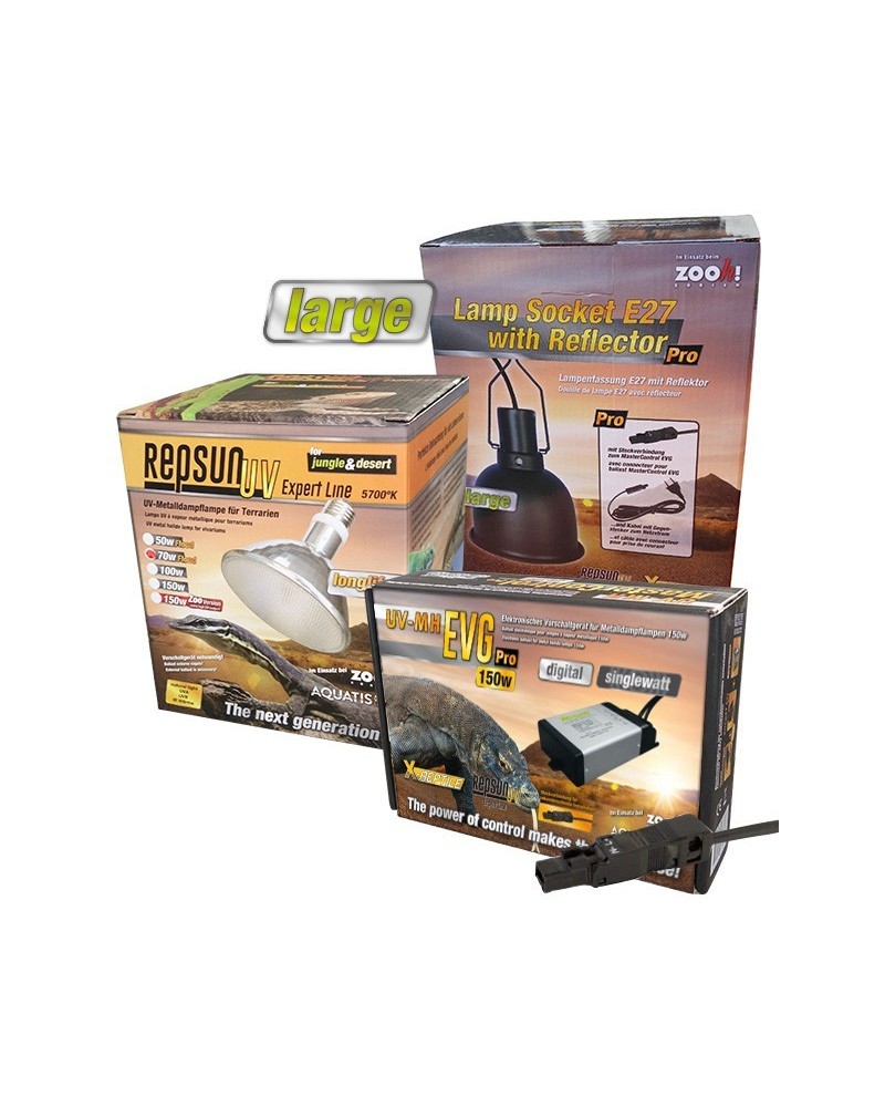 Komplettset UV-MH 150Watt FLOOD Hängefassung